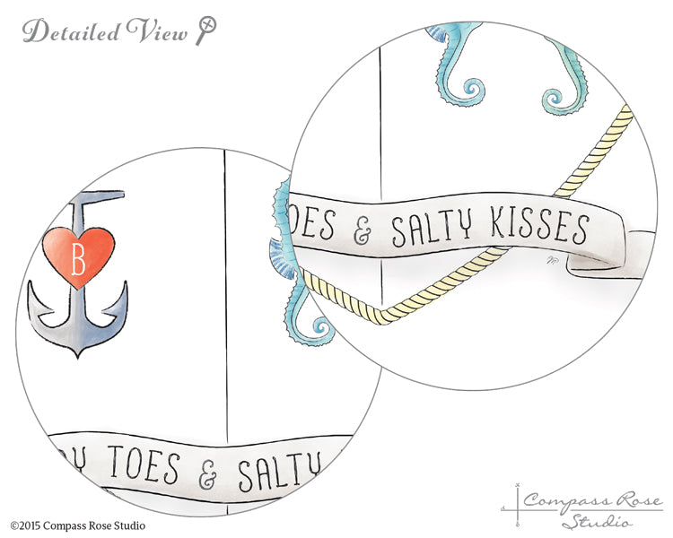 Nautical Coat of Arms – Compass Rose Studio